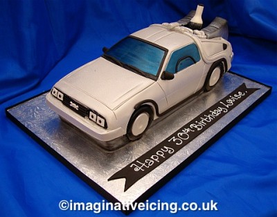 3D Delorean shaped Birthday Cake | Imaginative Icing - Cakes ...