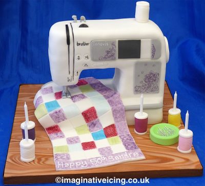 Sewing Machine Birthday Cake | Imaginative Icing - Cakes - Scarborough ...